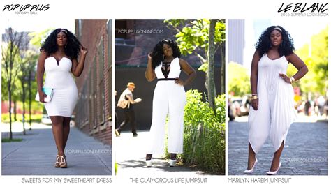 Pop Up Plus Debuts A Sexy Plus Size Summer White Look Book Stylish Curves