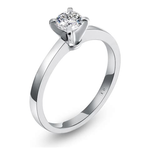 四爪經典單顆鑲訂婚戒指托 England Diamond Co