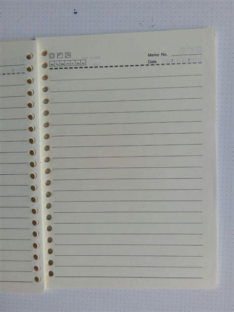 20 Holes Lines A5 Note Book Refill Hobbies And Toys Stationery And Craft Stationery And School