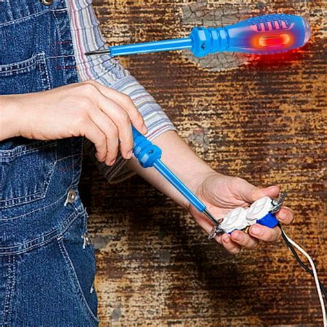 Aursykel 2 In 1 Magnetic Screw And Voltage Tester Tool With Ergonomic Handle And Neon Light