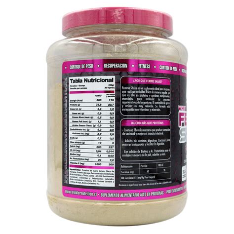 Whey Femme Shake Sabor Chocolate Suizo 1kg Marca Winkler Nutrition Tremus