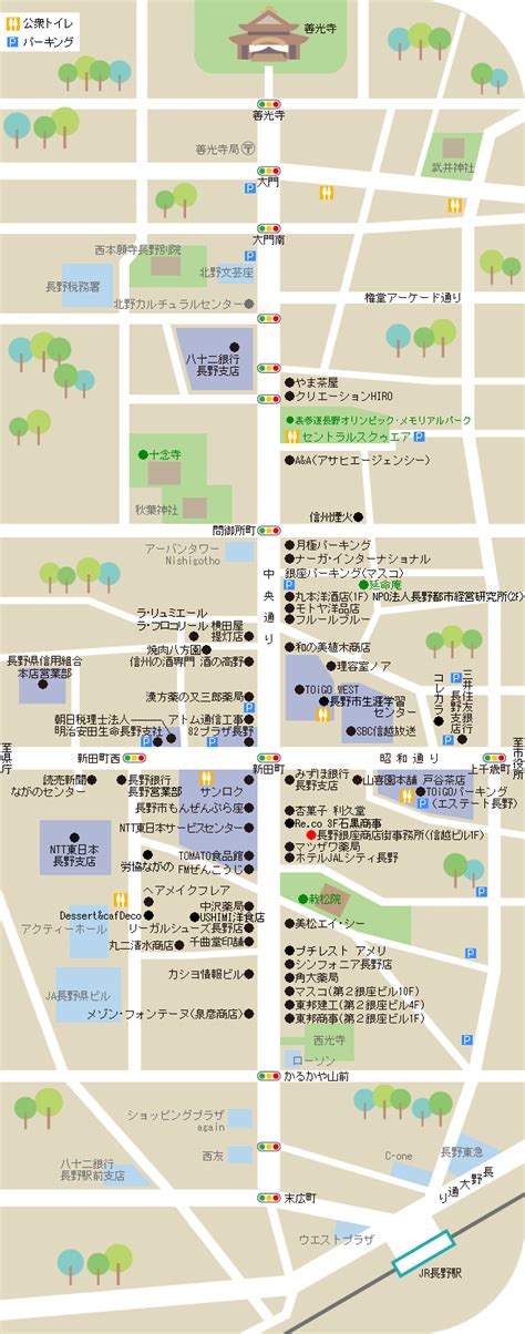 map 長野銀座商店街振興組合