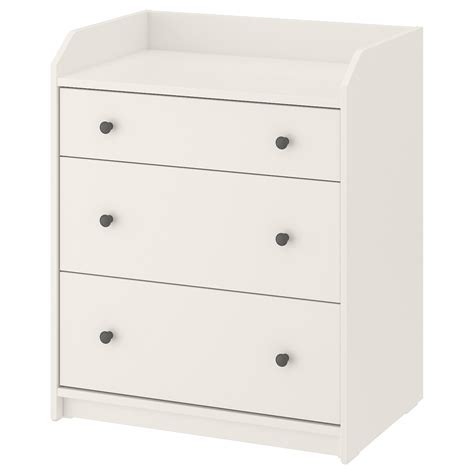 HAUGA komoda szuflady biały x cm IKEA
