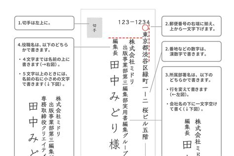 【仕事・ビジネス】宛名の書き方（封筒） 手紙の書き方