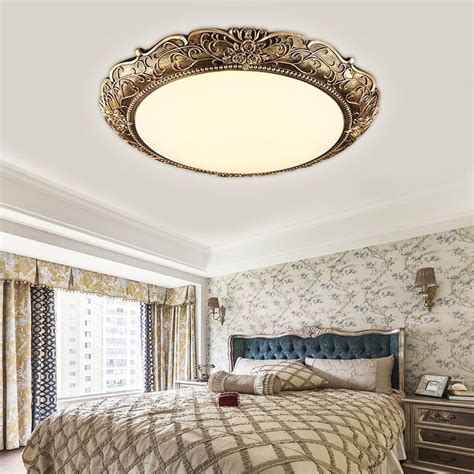 Retro Bedroom Ceiling Light Led Corridor Light American Round Aisle