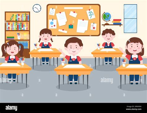 Classroom Students Cartoon