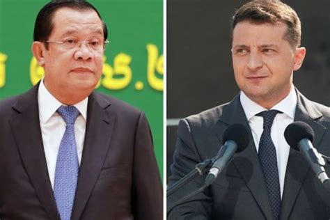 フンセン首相、ゼレンスキー大統領と電話会談
