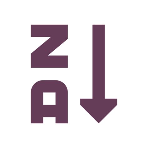 Align Alphabetic Reverse Sort Order Icon Free Download Align Alphabetic Reverse Sort Order Icon Free Download