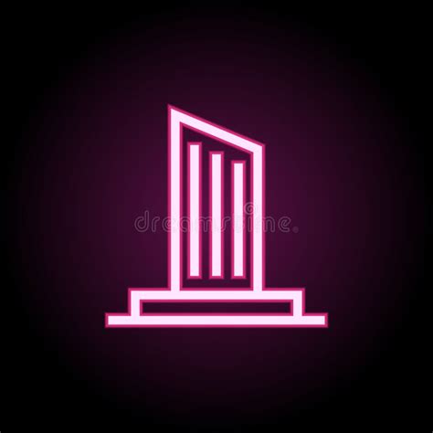 Building Neon Icon Simple Thin Line Outline Vector Of Building Icons For Ui And Ux Website Or