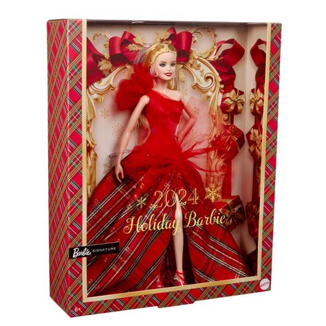 2024 Barbie Holiday Doll With Blonde Hair Mattel Creations