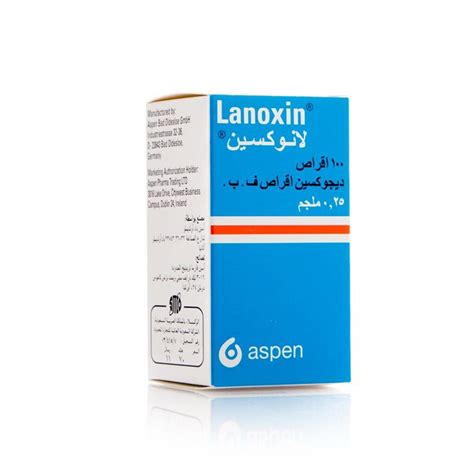 Lanoxin 0 25mg Tab 100s
