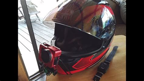 Motorcycle Helmet Chin Mount Of Action Camera Details Youtube