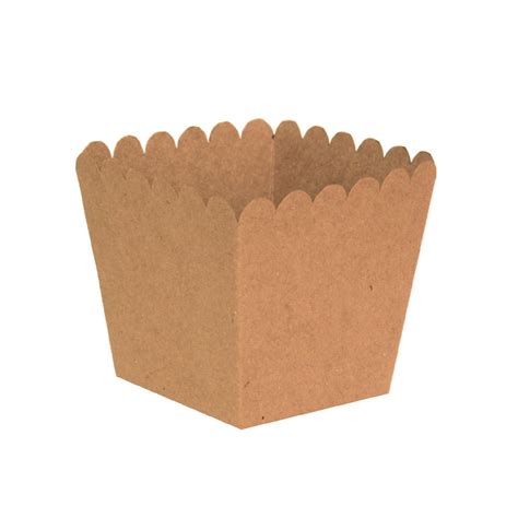 Set De 12 Mini Cajas Para Palomitas Kraft Envío 24 H