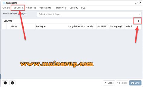 การสร้าง new user new database create tables postgresql ด้วย