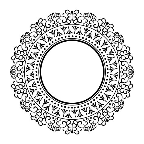 إطار زخرفة الدائرة السوداء زخرفة دائرة دائرة مزخرفة دائرة Png وملف