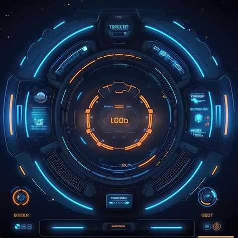 Premium Photo Bar Hud Elements Ai Generated Dashboard Digital Technology Futuristic Interface