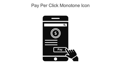 Pay Per Click Monotone Icon In Powerpoint Pptx Png And Editable Eps Format Ppt Sample