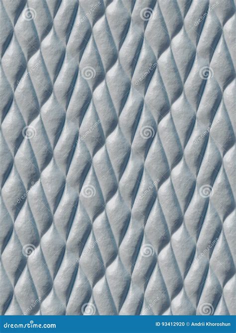 White Abstract Surface Pattern 3d Rendering Stock Illustration