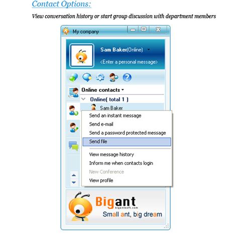 BigAnt Messenger Enterprise 50users Package Business Management