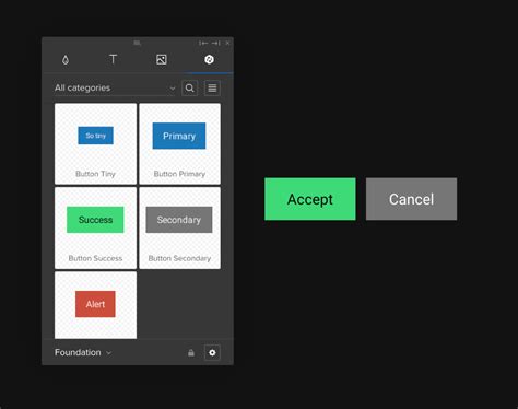 foundation ui kit in uxpin