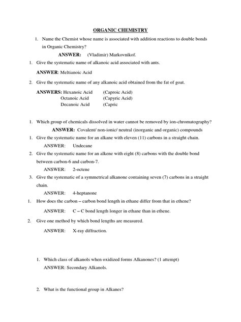Organic Chemistry Pdf Isomer Acid