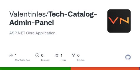 Github Valentinles Tech Catalog Admin Panel Asp Net Core Application