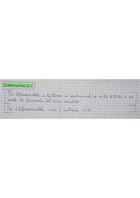 Formulario Di Analisi 2 Da Differenziabilità A Serie Di Fourier Docsity