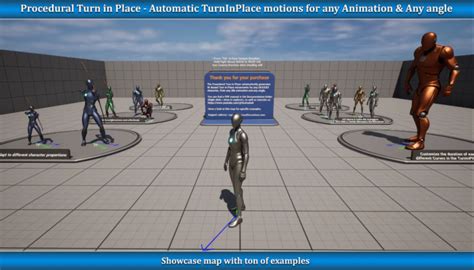 Procedural Turn In Place System Shop Assets 3d