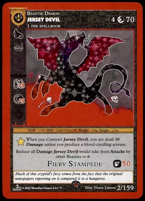 Jersey Devil 2nd Edition Card 002159
