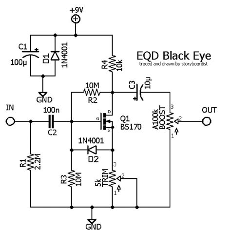 Eqd Blackeye Boost Project By Implex Stomp Box Schematics