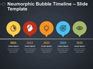 Speech Bubble Timeline With Infographics PPT