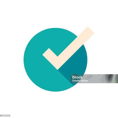 Ilustración De Icono De Marca De Verificación Ilustración De Vector De