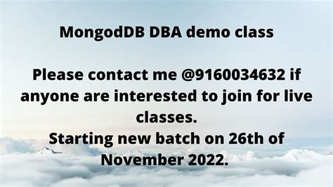 Mongodb Demo Class Youtube