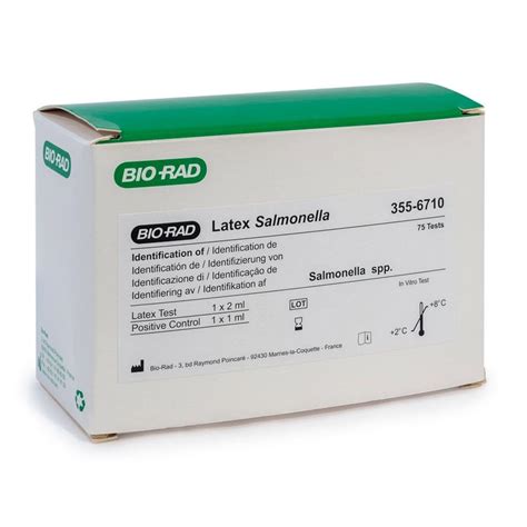 Salmonella Latex Test 75 Tests Food Diagnostics