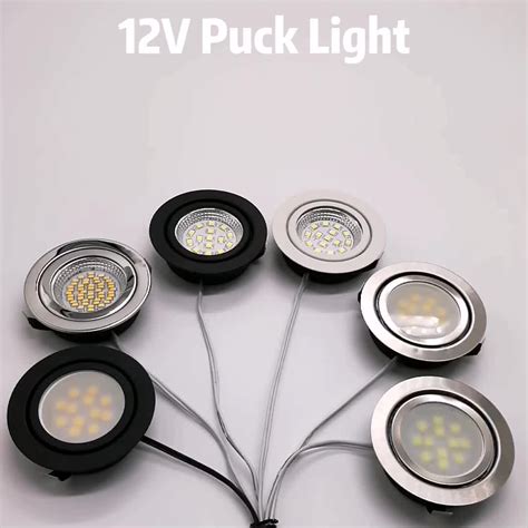 12 Volt Led Round Panel Ceiling Dome Light Fixture With Switch For Rv