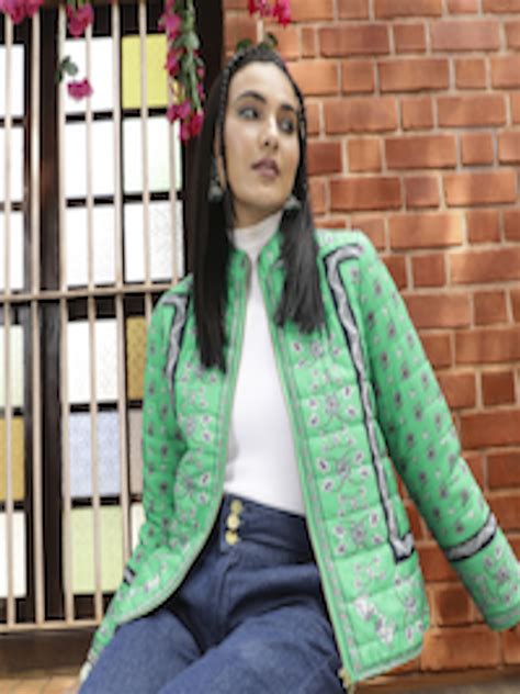 Buy Sangria Women Floral Printed Tailored Ethnic Jacket Jackets For