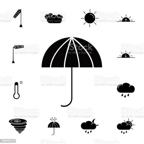 雨傘圖示設置天氣標誌圖示網頁圖示優質的圖形設計標誌 輪廓符號收集 網站簡單的圖示 網頁設計 移動應用程式向量圖形及更多乾的圖片 Istock