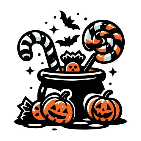 Simple Halloween Candy Draw Design 51170489 Vector Art At Vecteezy