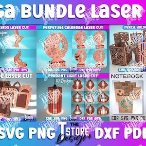 Laser Cut Mega Bundle SVG CNC Files Engraving SVG Etsy
