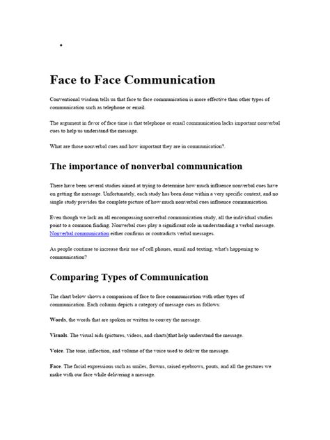 Cmmunication Method Compare Pdf Nonverbal Communication Communication