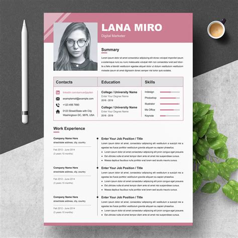 Senior Digital Marketer Cv Template Resume Inventor