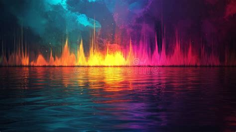 An Illustration Featuring A Vivid Light Spectrum Chart That Maps Out