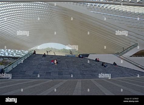Liège Guillemins railway station Liege Belgium designed by Architect
