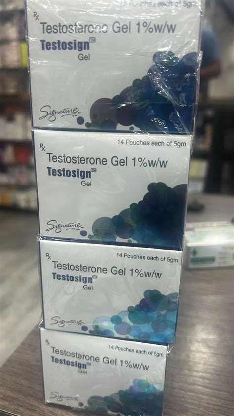 Testosterone Gel 114 Pouch Packaging Type Box At ₹ 140pack In Indore