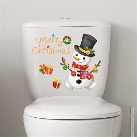 BESTONZON 1 Set Of Xmas Window Cling Christmas Window Sticker Wall