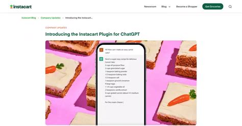 Instacart Chatgpt Plugin — Ai Tools Catalog