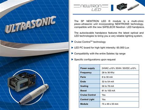 satelec sp newtron led scaler built in