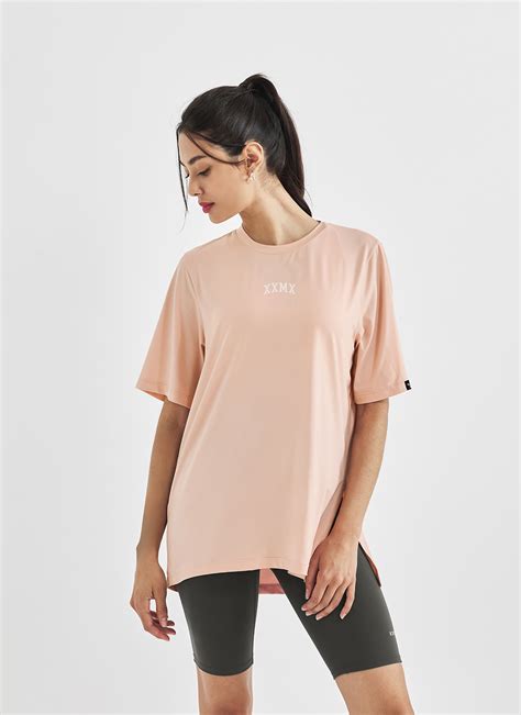 Xxmx 커버업 티셔츠 플라밍고핑크