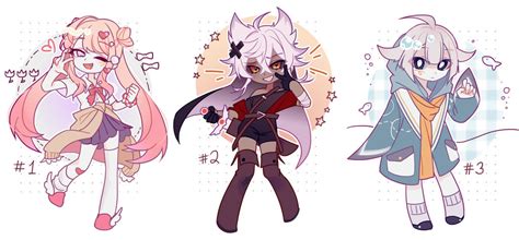 [closed] Chibi Adoptables Pack By Invidens On Deviantart