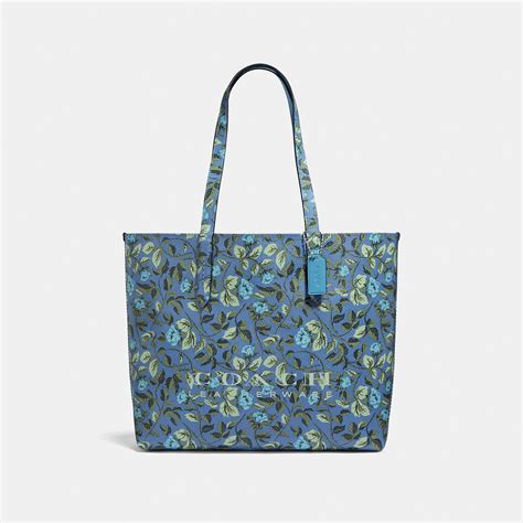 Coach Highline Floral Print Tote Handbags Iucn Water